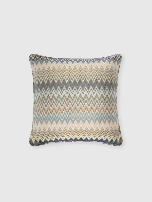 Missoni Masuleh Silk-blend Cushion 45x45 Cm - Turquoise Multicoloured