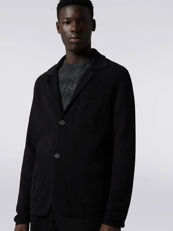 Missoni Cotton And Viscose Knit Blazer