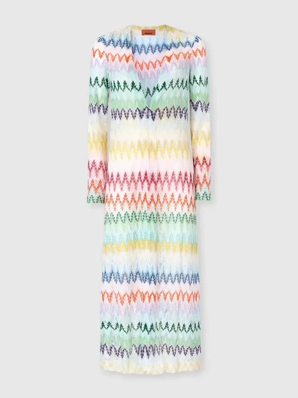 Missoni Long Zig Zag Lace Cardigan