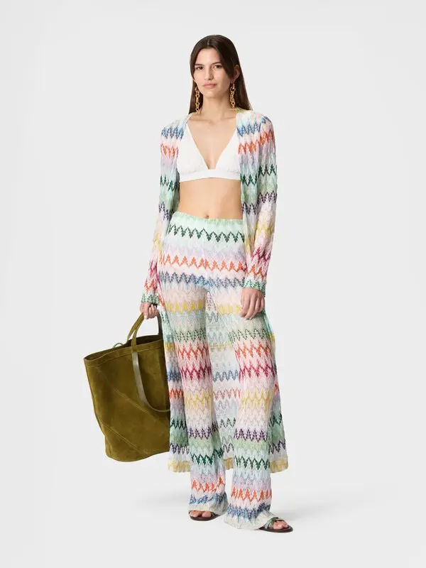 Missoni Long Zig Zag Lace Cardigan