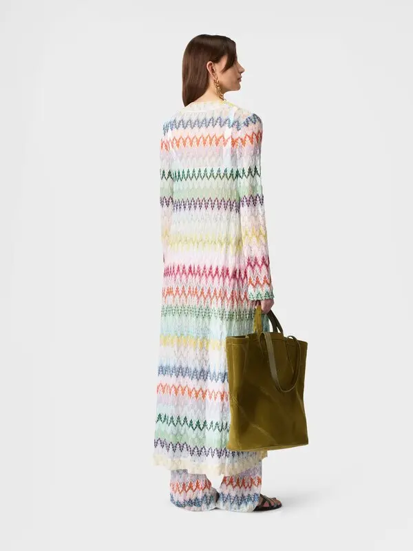 Missoni Long Zig Zag Lace Cardigan