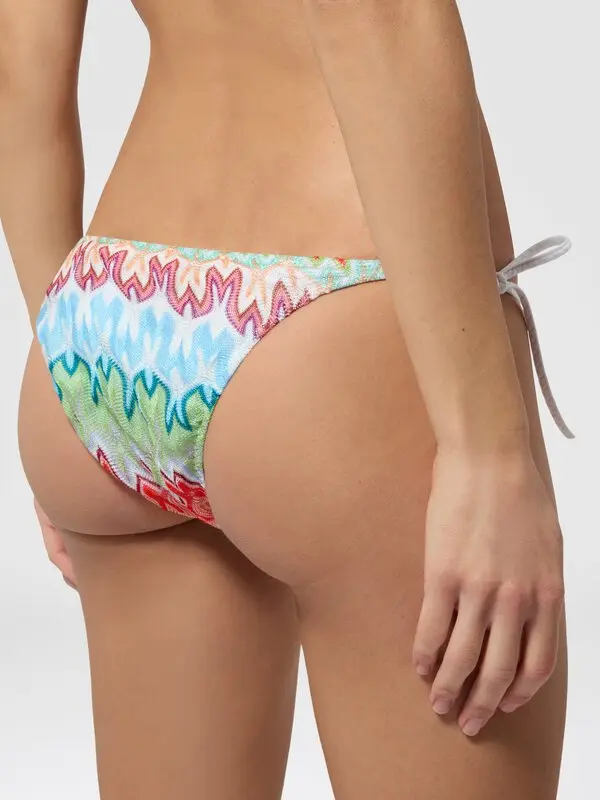 Missoni Triangle Bikini In Viscose With Floral Motif