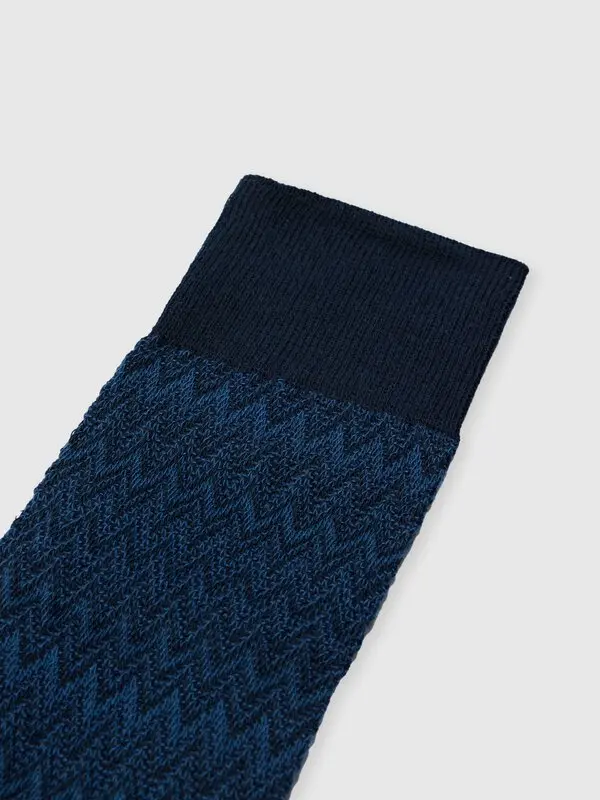 Missoni Mid-length Cotton-blend 3d Zigzag Socks