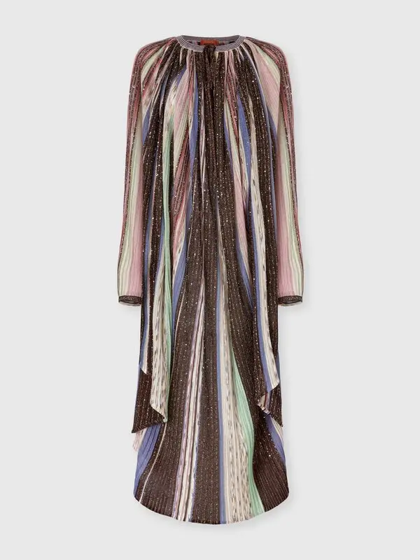 Missoni Long Cape-effect Mixed Viscose Lamé Caftan