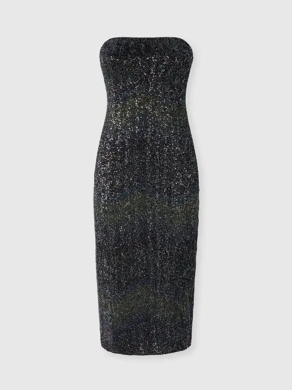 Missoni Dégradé Bustier Long Dress With Sequins