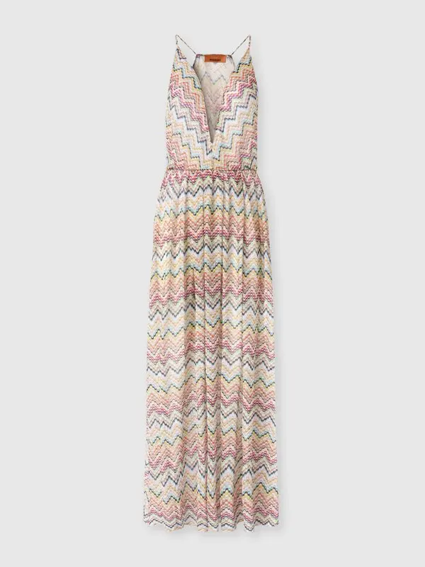 Missoni Long Cover-up With Irregular Zig Zag Motif - Multicoloured