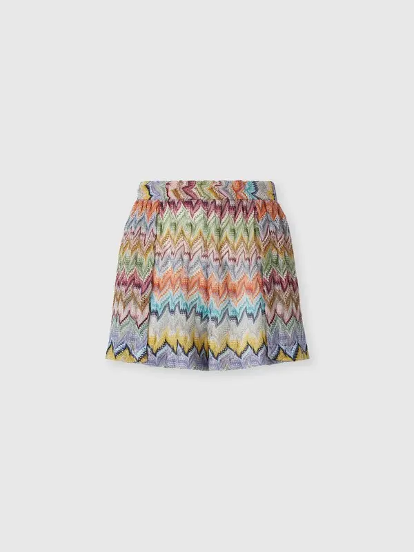 Missoni Viscose Lamé Cover-up Shorts - Multicoloured
