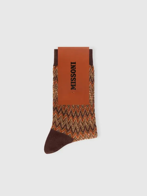 Missoni Mid-length Cotton-blend Chevron Socks