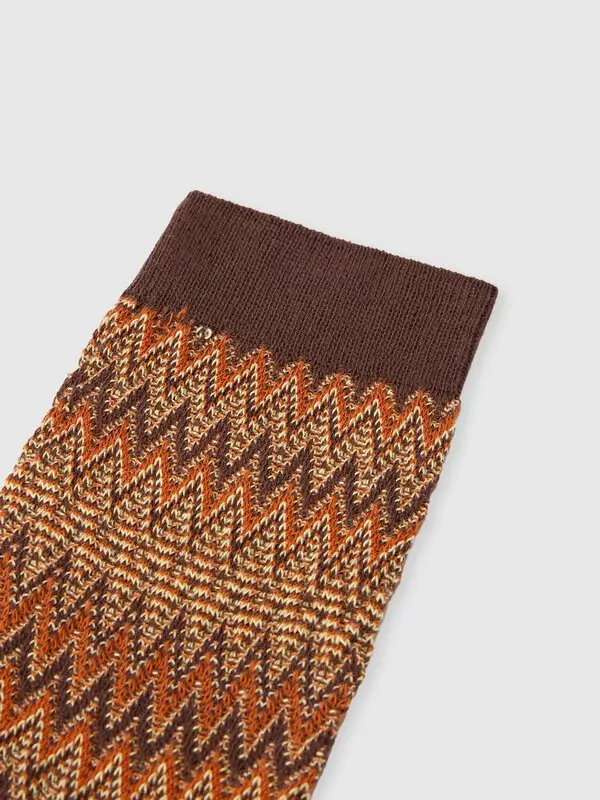 Missoni Mid-length Cotton-blend Chevron Socks