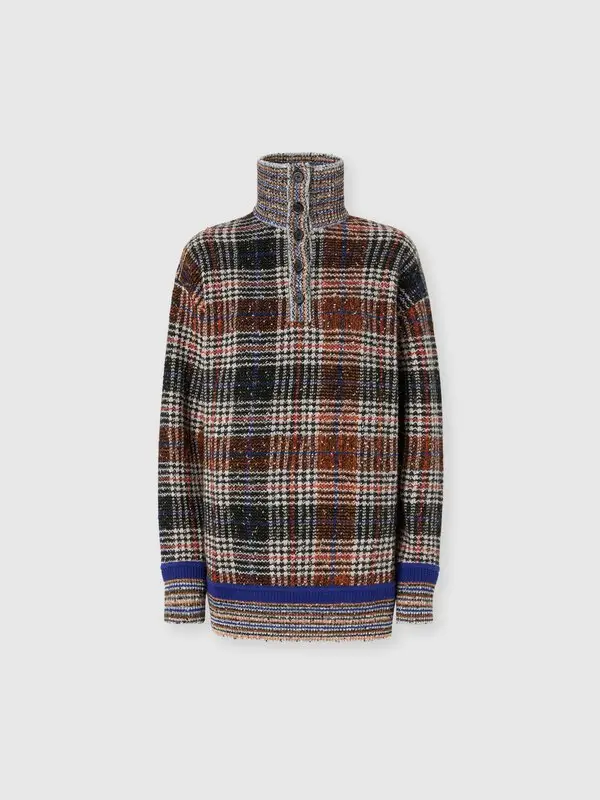 Missoni High-neck Sweater With Check Pattern