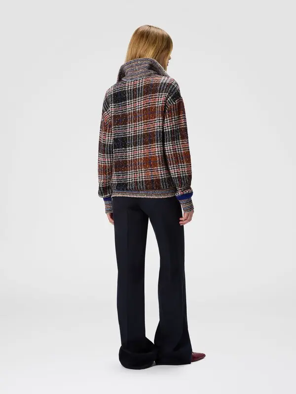 Missoni High-neck Sweater With Check Pattern
