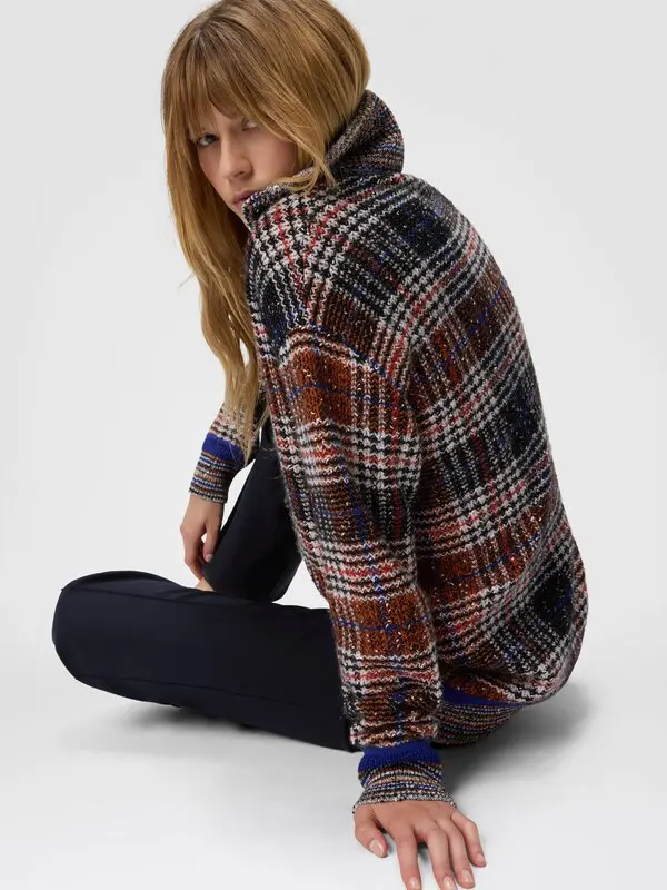 Missoni High-neck Sweater With Check Pattern