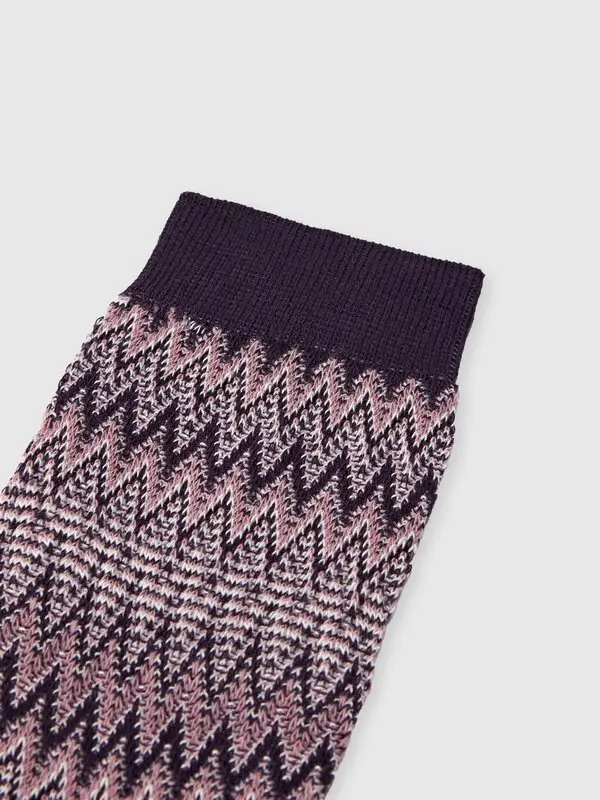 Missoni Mid-length Cotton-blend Chevron Socks