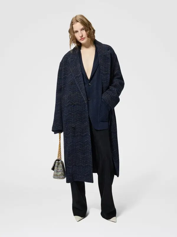 Missoni Double-breasted Cashmere And Viscose Coat