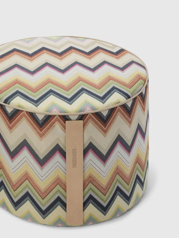 Missoni Agadir Cylindrical Pouffe 40x30 Cm
