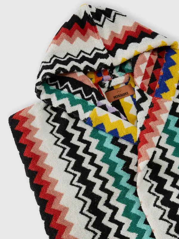 Missoni Best Cotton Terry Bathrobe Zig Zag - Multicoloured