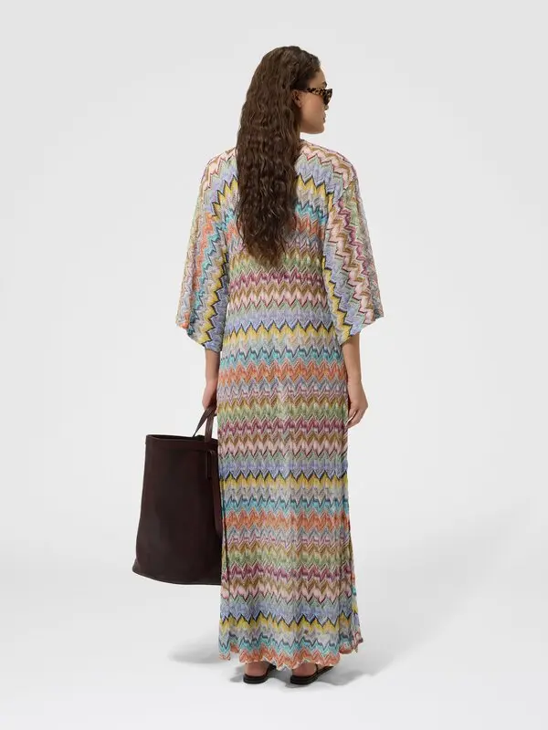 Missoni Long Viscose Lamé Cover-up Caftan