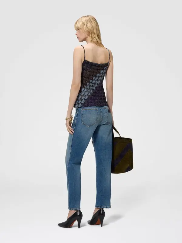 Missoni Lace Motif Top With Draped Neckline