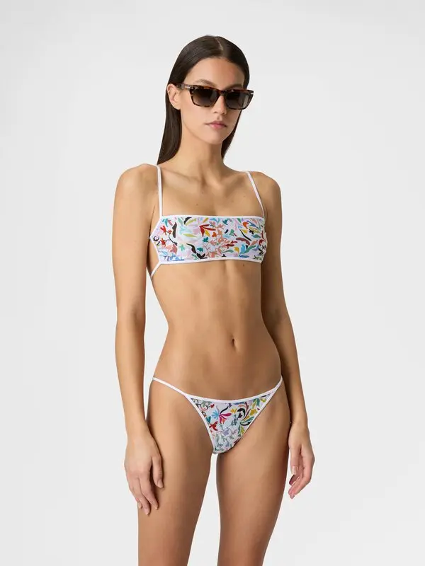 Missoni Printed Stretch Fabric Bralette Bikini - Multicoloured
