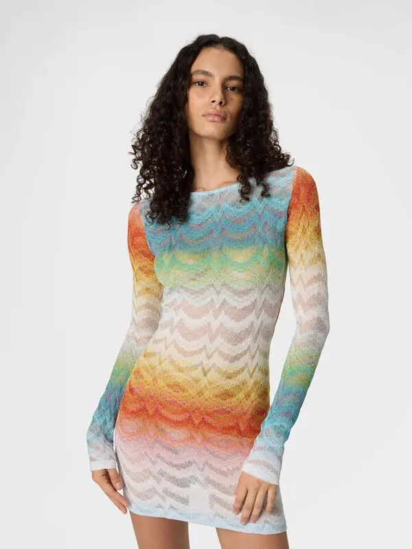 Missoni Shaded Viscose Lamé Mini Dress