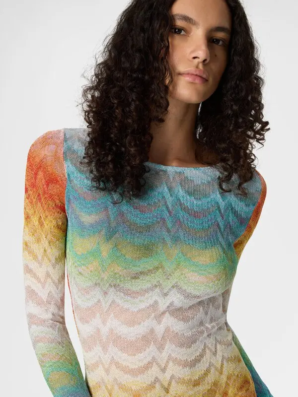 Missoni Shaded Viscose Lamé Mini Dress