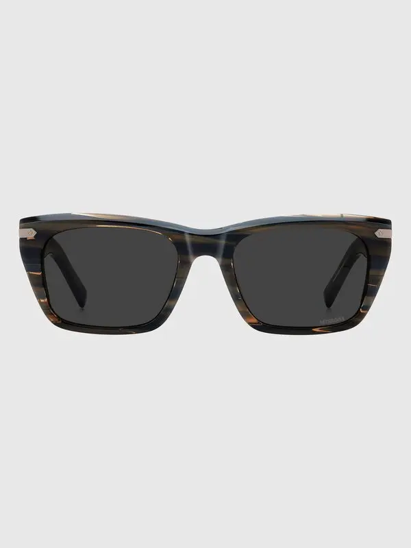 Missoni Seasonal Rectangular Acetate Sunglasses Size