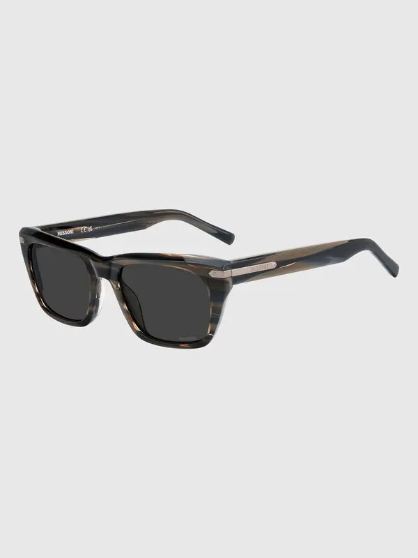 Missoni Seasonal Rectangular Acetate Sunglasses Size