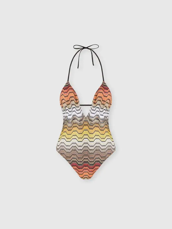 Missoni One-piece Swimsuit With Greek Motif - Multicoloured