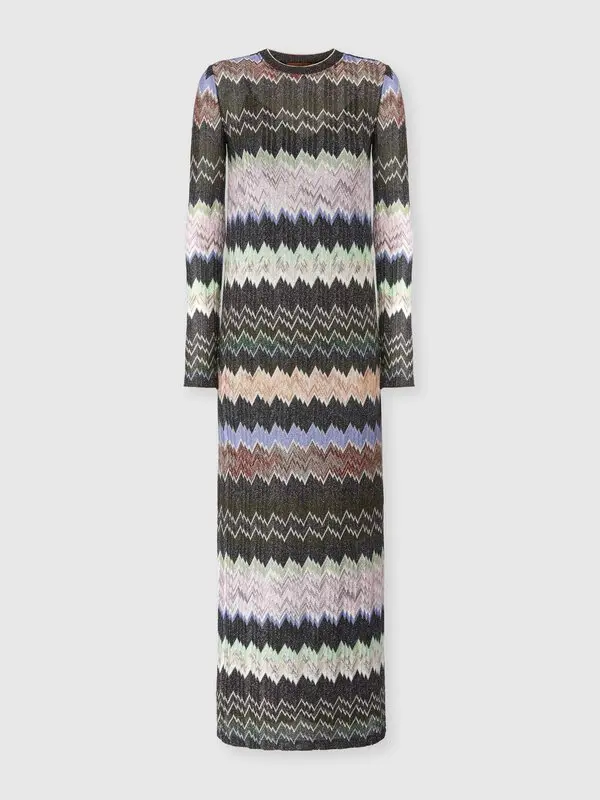 Missoni Viscose Lamé Snake-pattern Gown