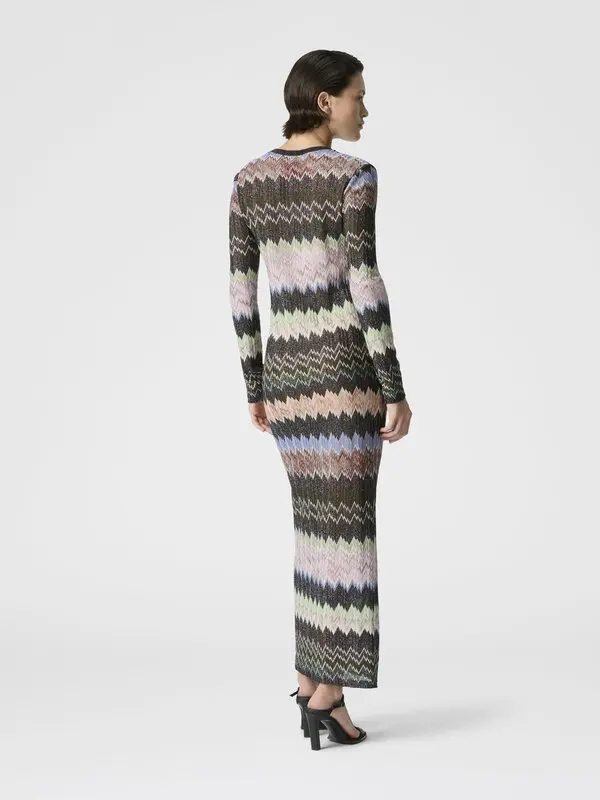 Missoni Viscose Lamé Snake-pattern Gown