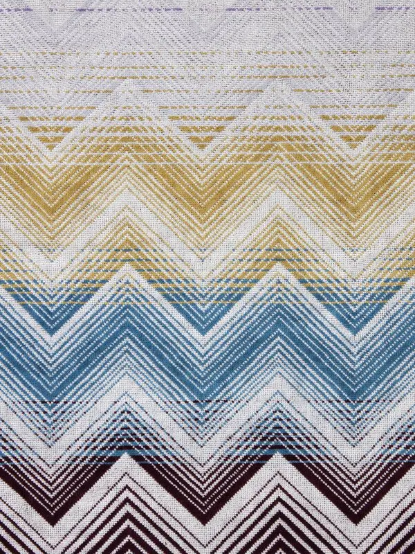 Missoni Marea Beach Towel In 100% Cotton 180x100 Cm With Zig Zag Pattern