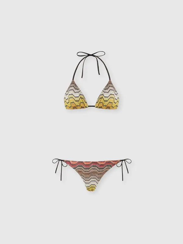 Missoni Bikini In Viscose Lamé Blend - Multicoloured