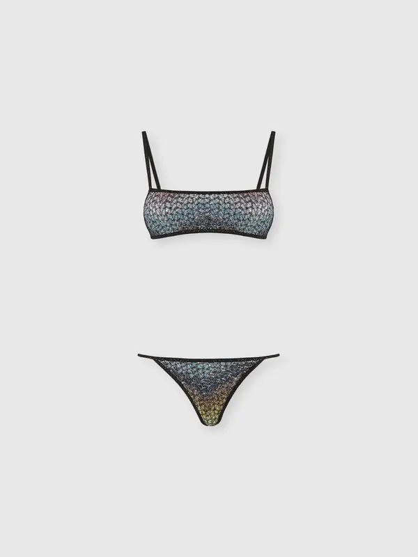 Missoni Balconette Bikini In Zigzag Viscose Lam - Multicoloured