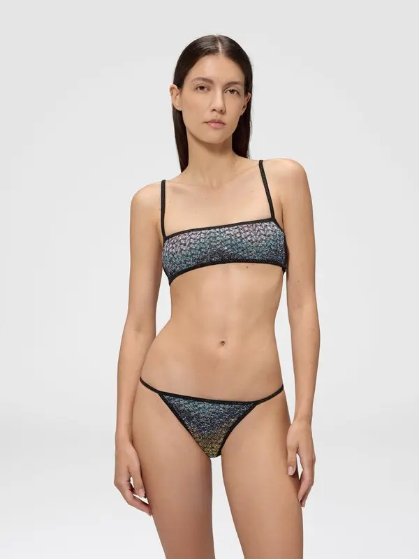 Missoni Balconette Bikini In Zigzag Viscose Lam