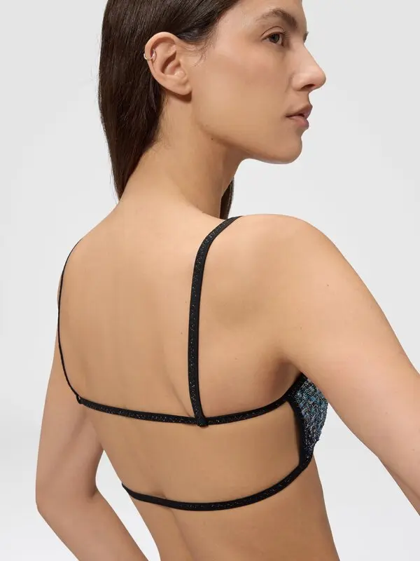 Missoni Balconette Bikini In Zigzag Viscose Lam