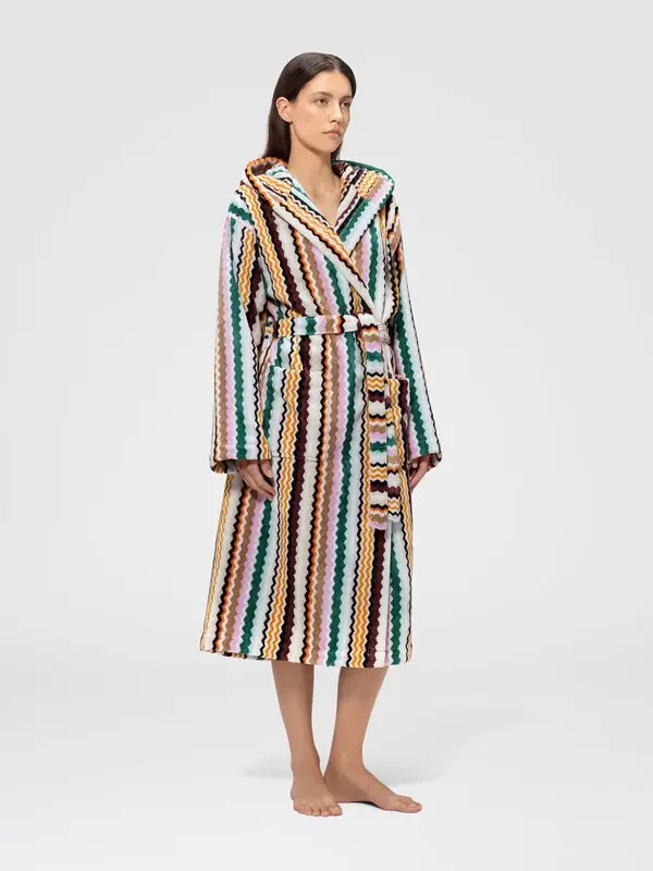 Missoni Aura Hooded Cotton Terry Bathrobe