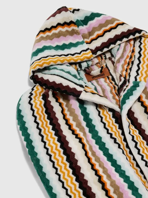 Missoni Aura Hooded Cotton Terry Bathrobe
