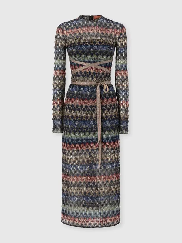 Missoni Midi Dress With Back Cut-out Detail