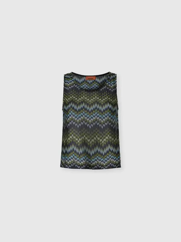 Missoni Sleeveless Viscose Top With Snake Motif
