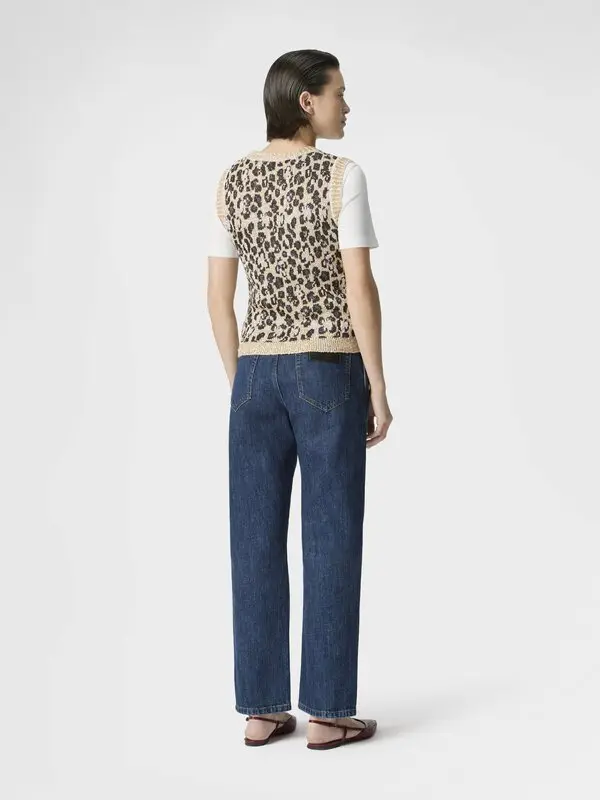Missoni Animal-jacquard Knit Crewneck Top