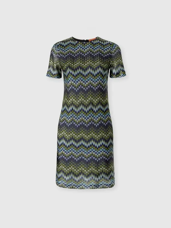 Missoni Short-sleeve Viscose Mini Dress