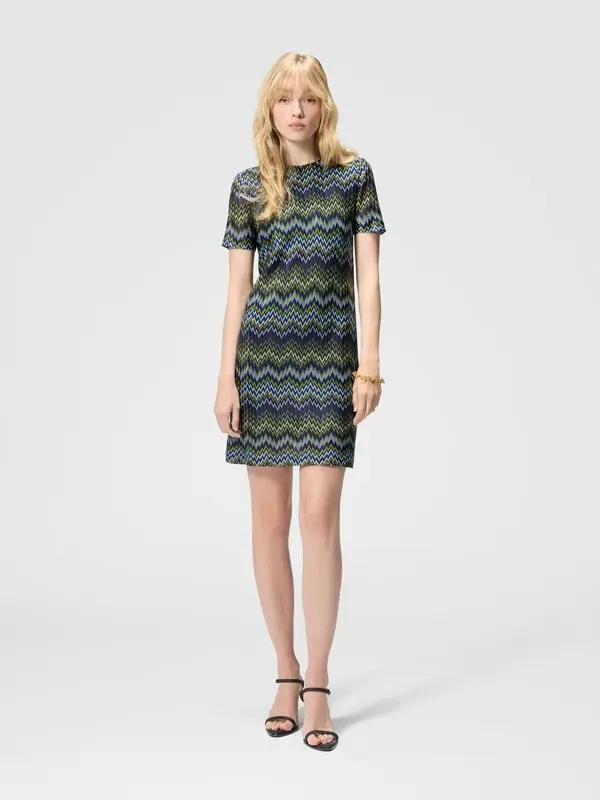 Missoni Short-sleeve Viscose Mini Dress