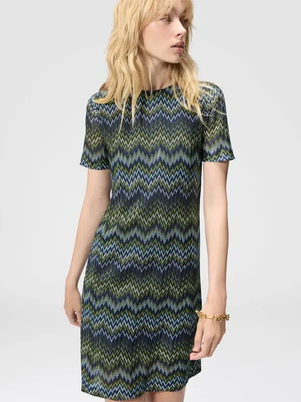 Missoni Short-sleeve Viscose Mini Dress