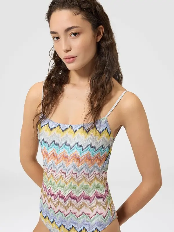 Missoni Viscose Lamé One-piece Swimsuit - Multicoloured