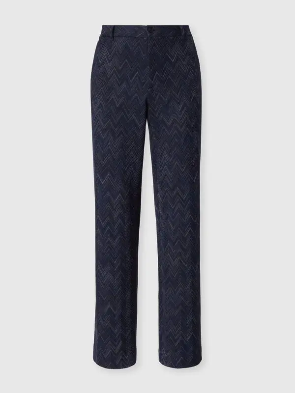Missoni Striped Wool And Viscose Knit Trousers - Multicoloured