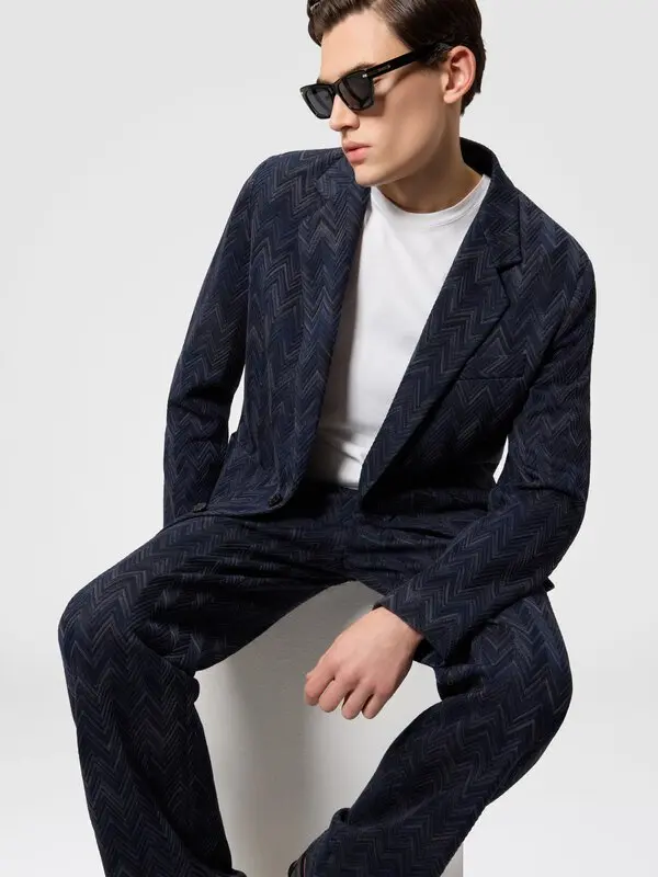 Missoni Striped Wool And Viscose Knit Trousers