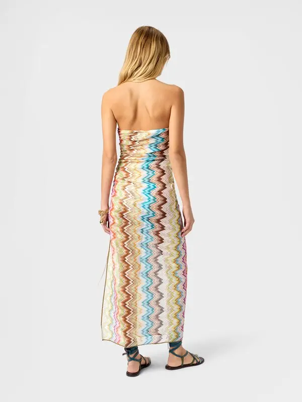 Missoni Long Cover-up With Irregular Zig Zag Print