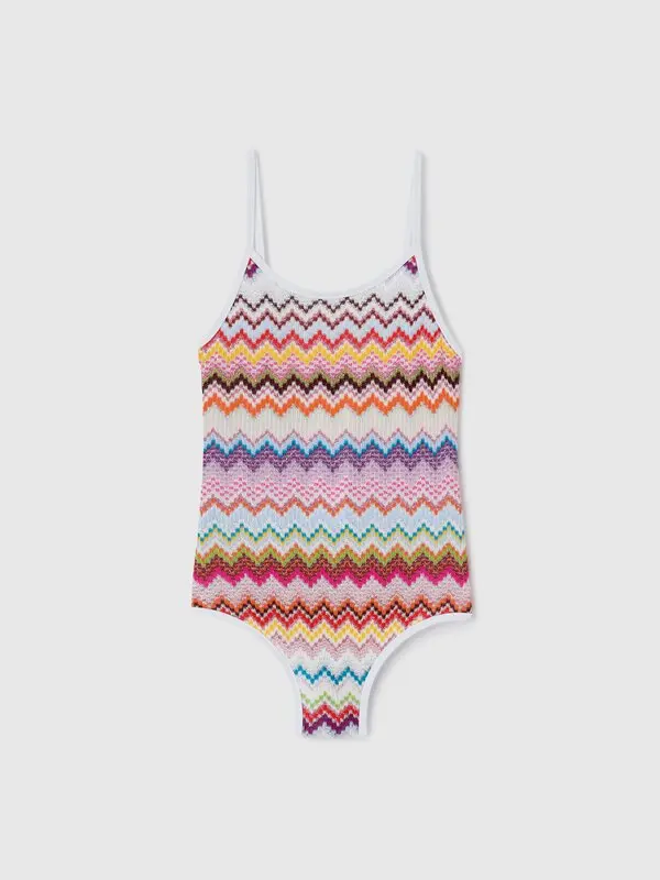 Missoni Viscose Lamé-blend One-piece Swimsuit - Multicoloured
