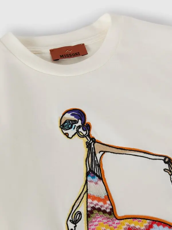 Missoni Short-sleeve Cotton Crewneck T-shirt