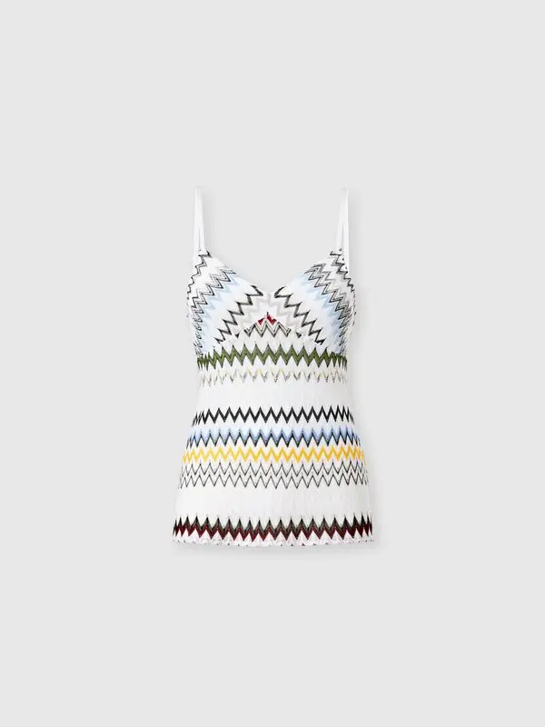 Missoni Top In Cotton And Viscose Zig Zag